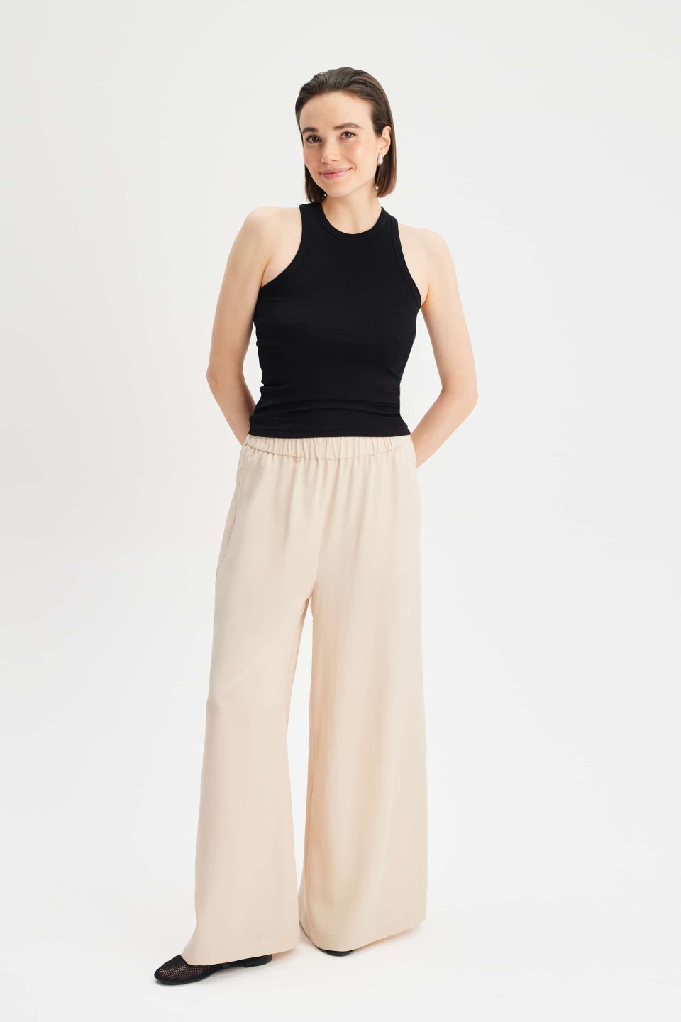 Spodnie oversize damskie COLE SAND | sklep NAREE