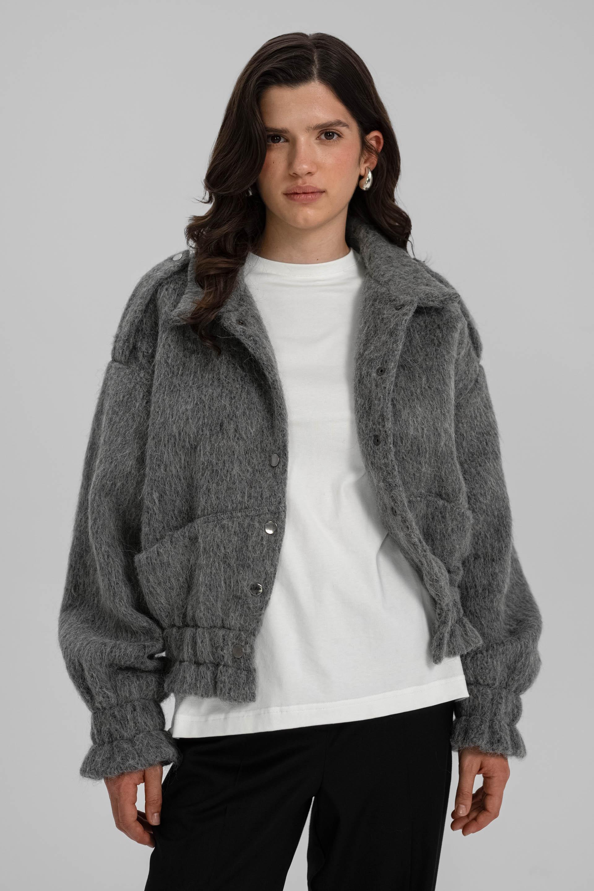 Szara bomberka damska - kurtka na jesień dla YETI GRAY | Sklep Naree